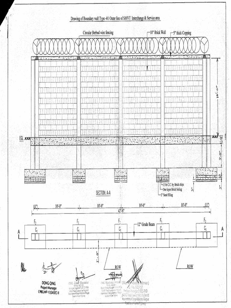 Boundary Wall Type-1 | PDF