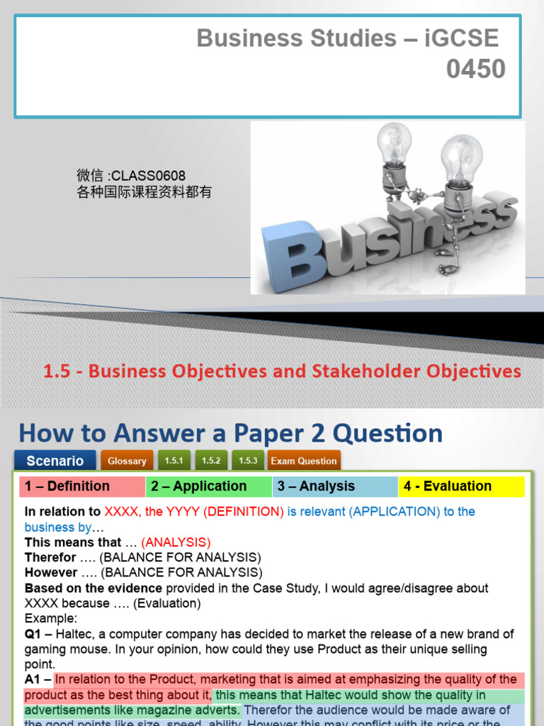 IGCSE 1.5 Business Objectives and Stakeholder Objectives | PDF | Toyota ...