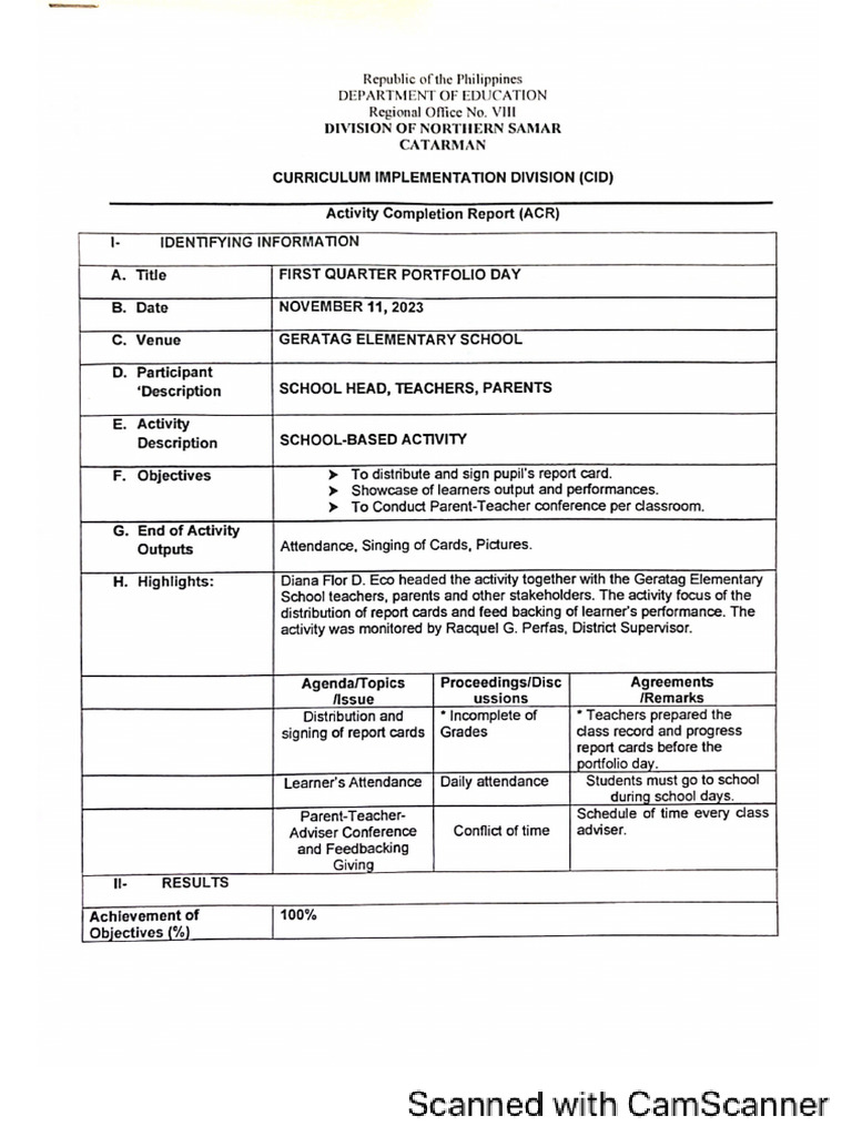 1st Portfolio Day ACR | PDF