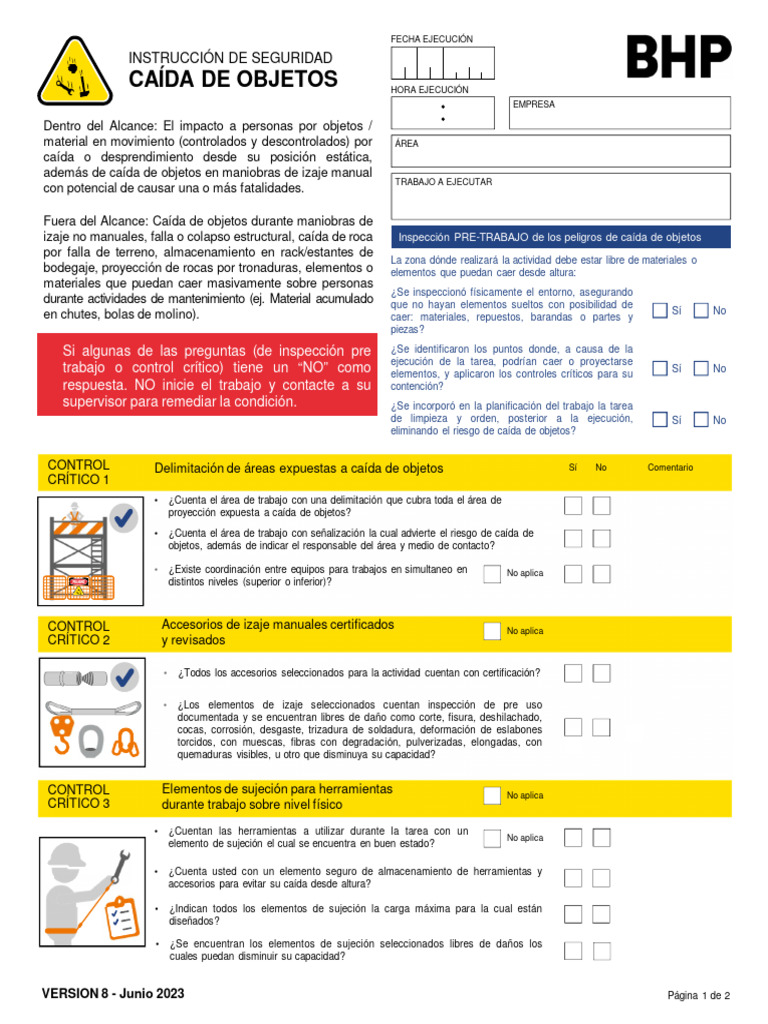 IS CAÍDA DE OBJETOS | PDF