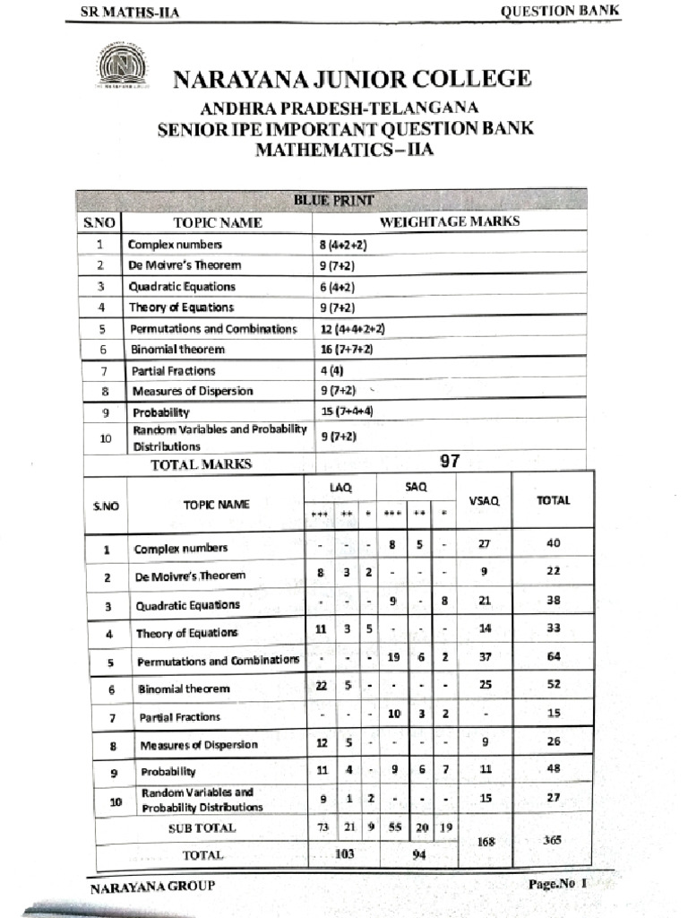 2nd Year M2a All Questions | PDF