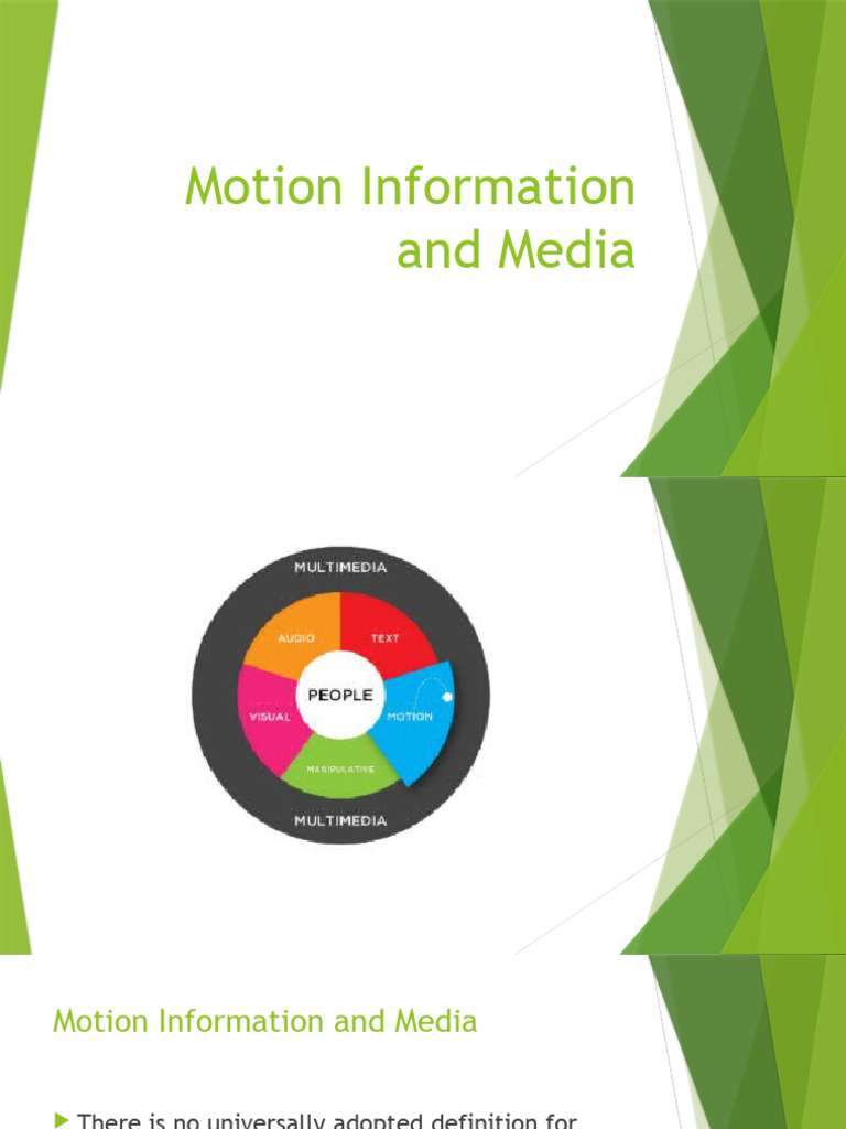 Motion Information and Media (LEC a) | PDF | Video | Information