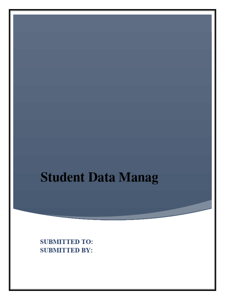 Student Data Management System in C++ | PDF | Class (Computer Programming) | String (Computer ...