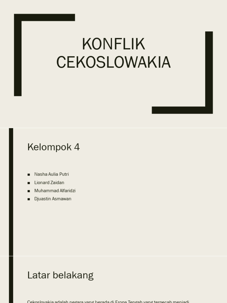 Perpecahan Damai Cekoslovakia | PDF