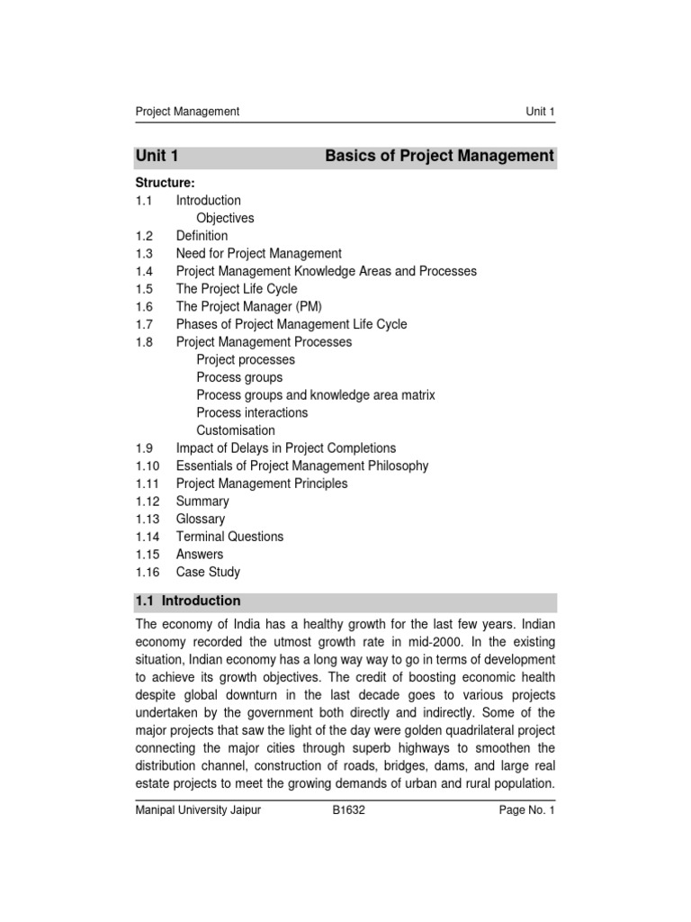 DMBA 206 Project Management | PDF | Project Management | Product Lifecycle