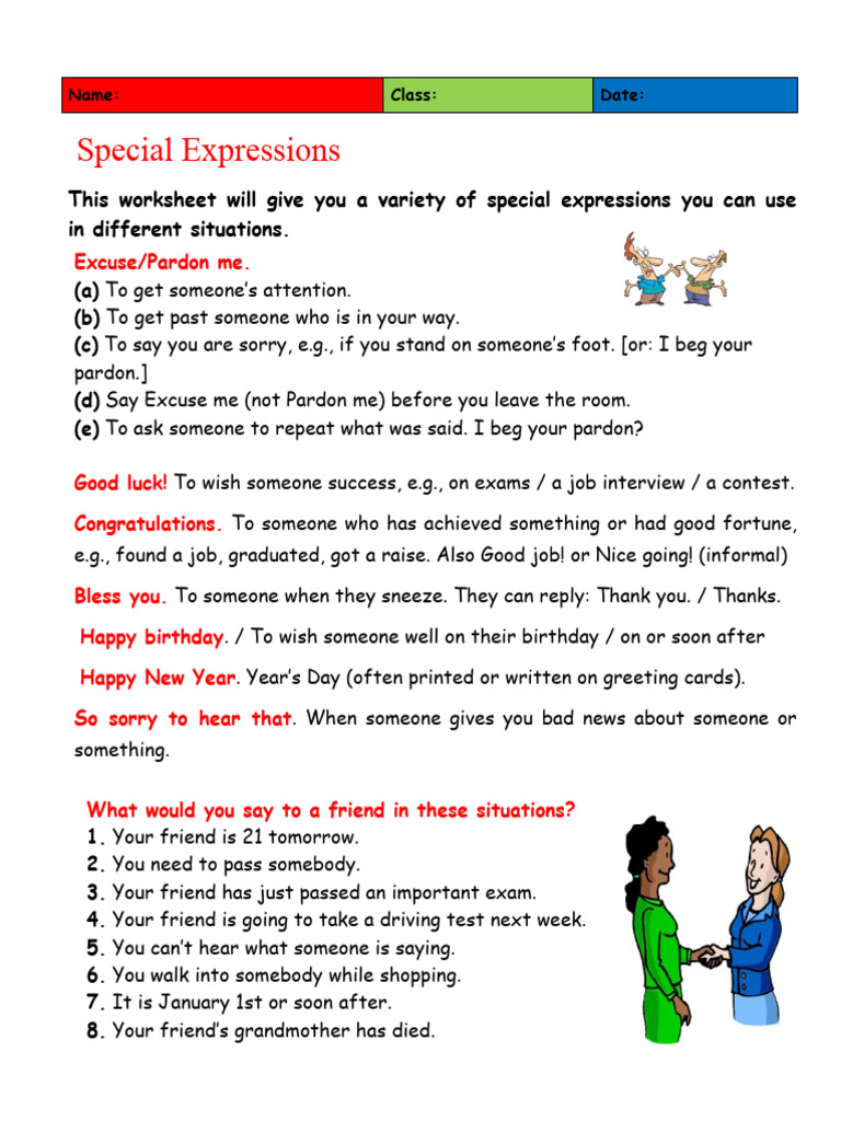 Special Expressions | PDF | Language Arts & Discipline | Self-Improvement