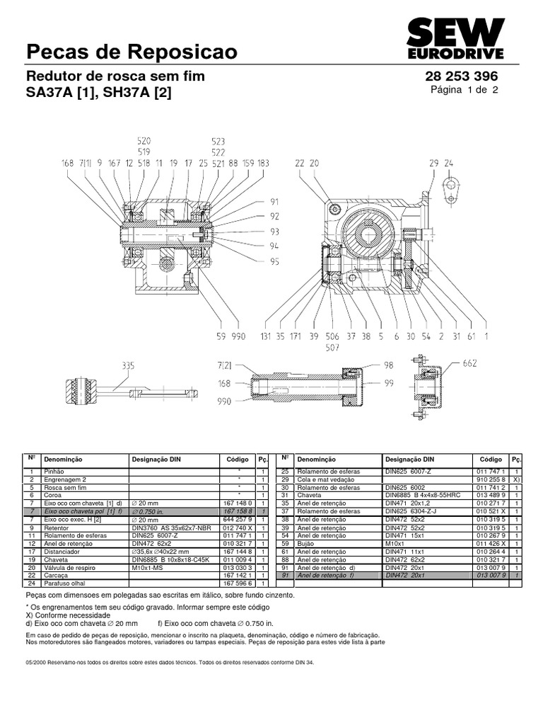 Sew - Sa37 | PDF | Bens manufaturados | Máquinas