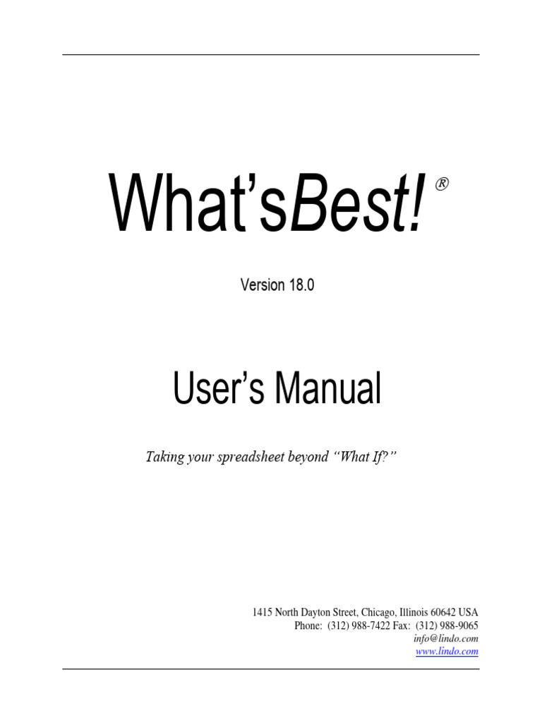 Whats Best | PDF