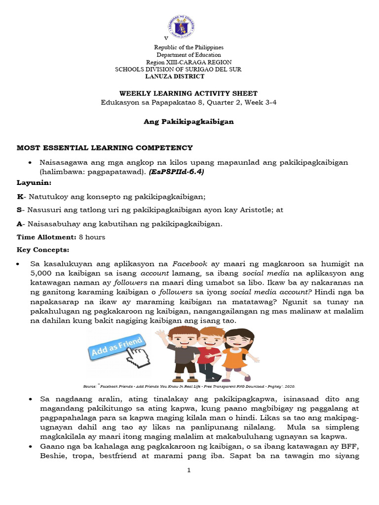 EsP8 Q2 Week-3-4 | PDF