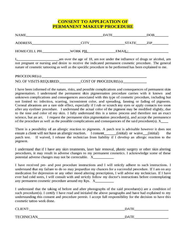CONSENT FORM FOR SPMU | PDF