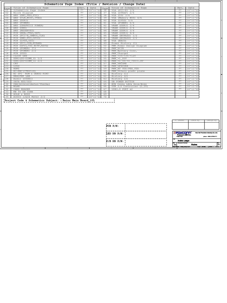 FOXCONN RAINS-DIS_HR_HPC_MV_MB_V2_ 11_R0.1 0131 CALPELLA_MV_FINAL_20110 | PDF | Computer ...
