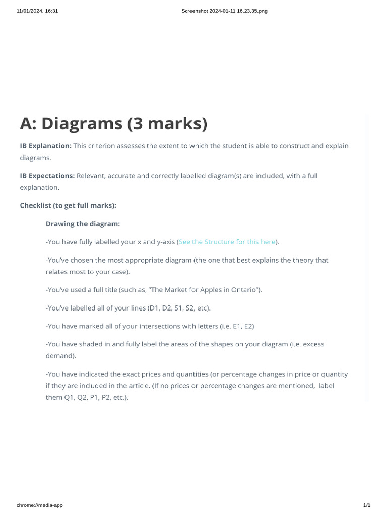 Economics IA Rubrics | PDF | Business