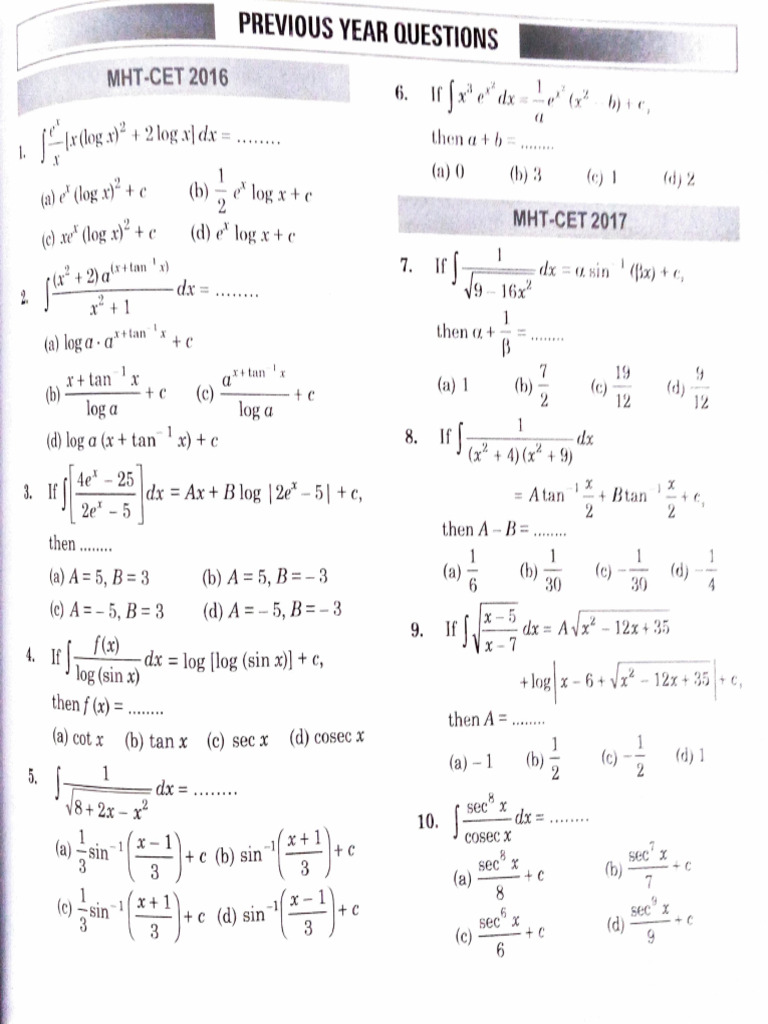 Part 2 Chapter 3 (Indefinite Integration) | PDF