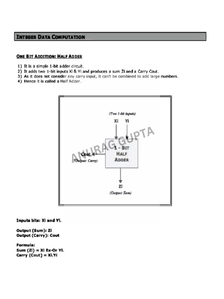 COA Unit 2 Notes | PDF