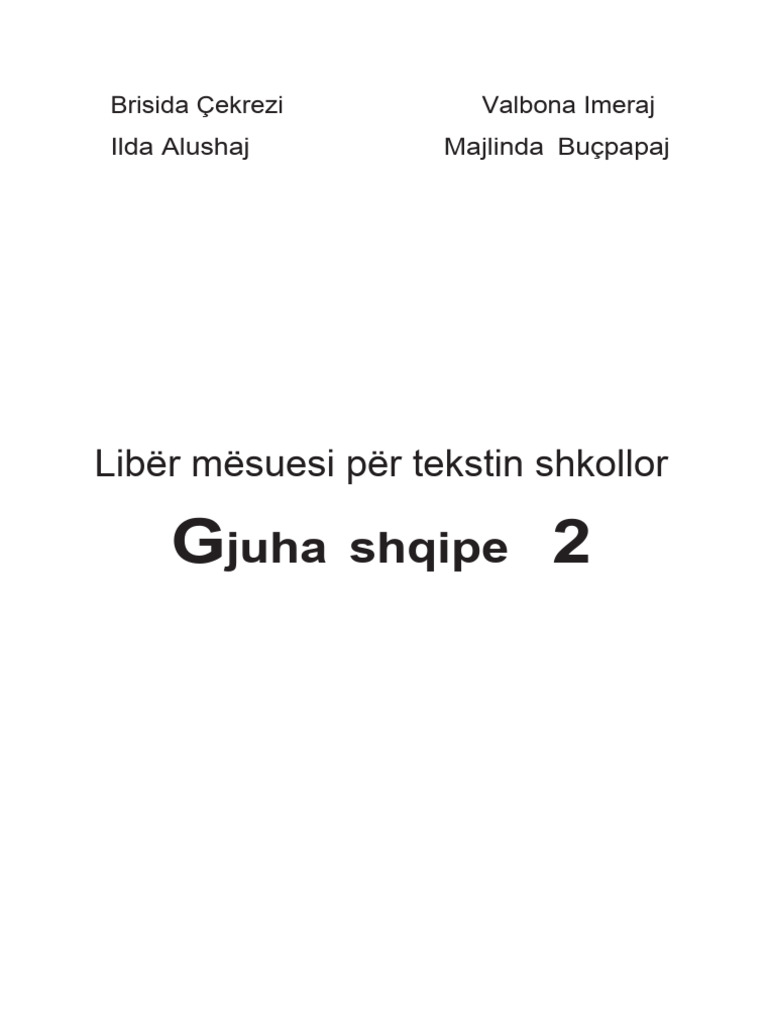 Ditar Gjuha Shqipe 2 p00pg8 | PDF