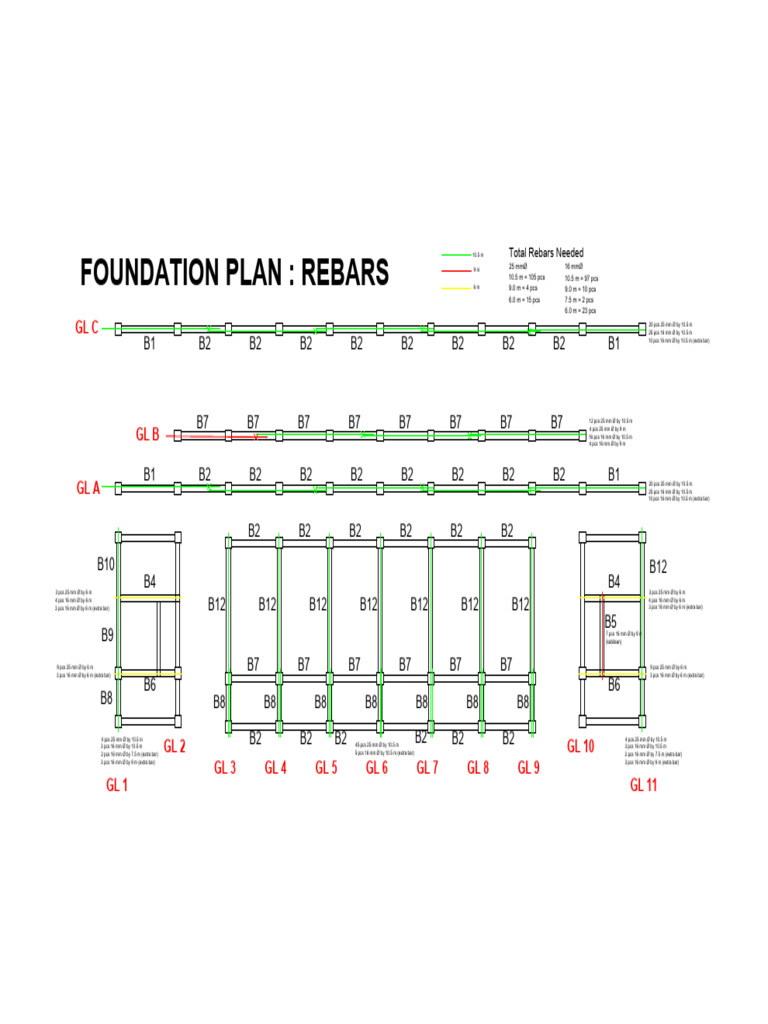 Rebars for Foundation | PDF