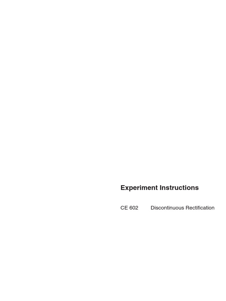 Distillation (Rectification) Manual | PDF | Distillation | Industrial ...