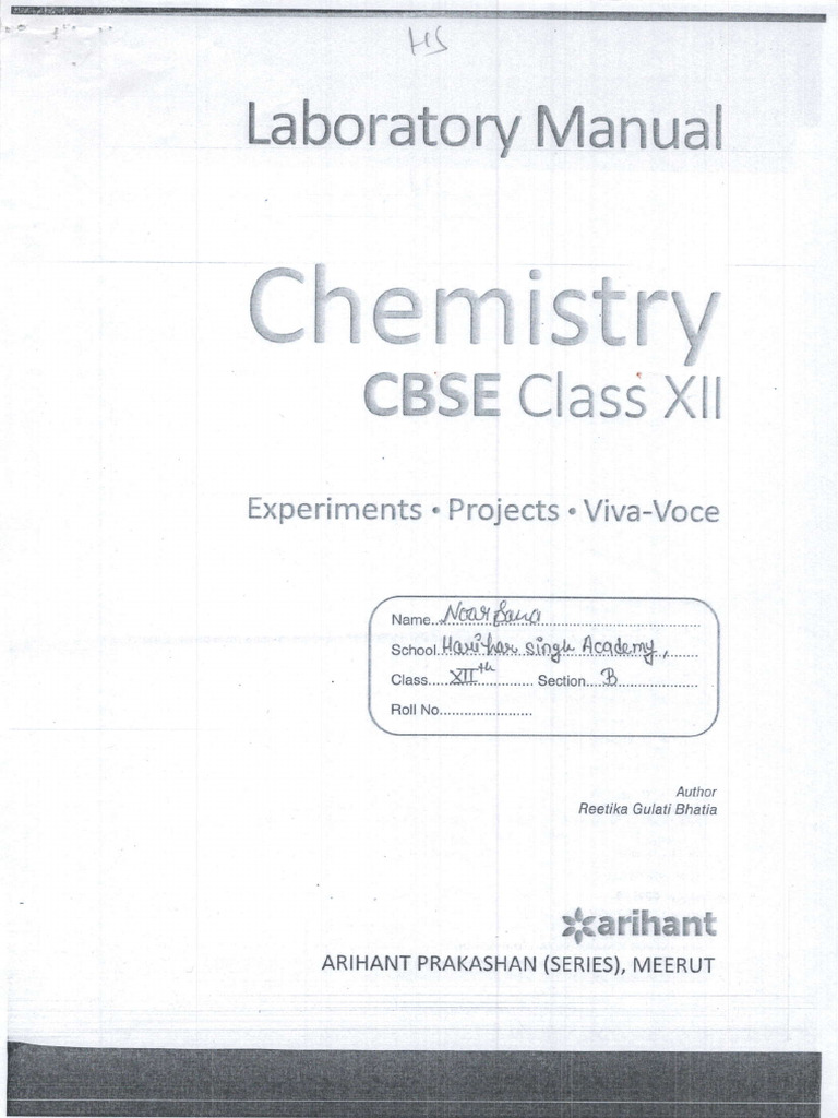 HSA XII CHEMISTRY PRACTICA MATERIAL 2023 | PDF