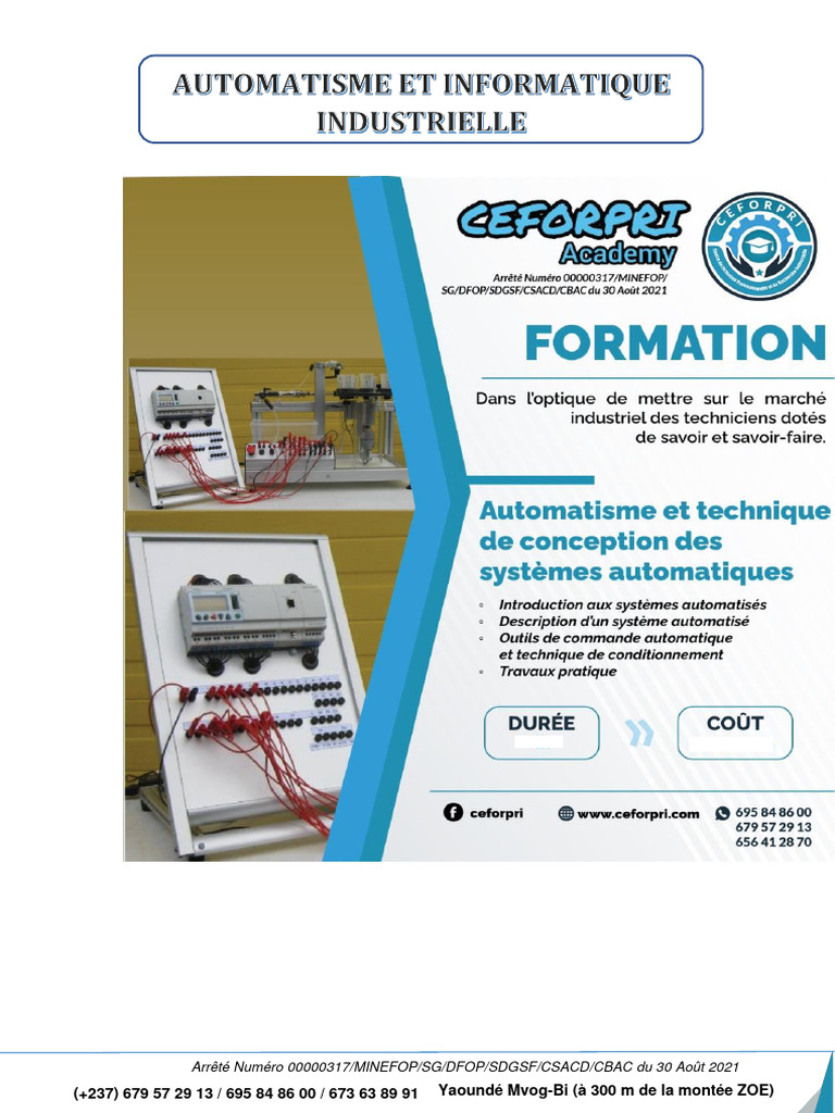 Automatisme Industrelle | PDF