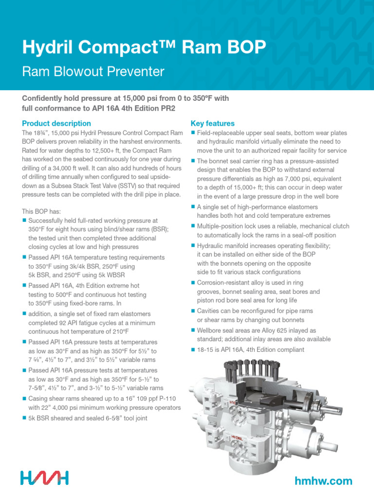 Rebrand 29 Hydril Pressue Control Compact 18 15 | PDF | Mechanical ...