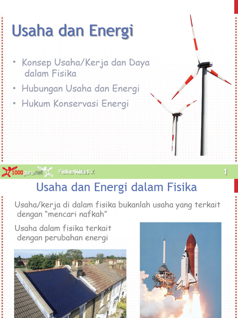 Usaha Dan Energi | PDF
