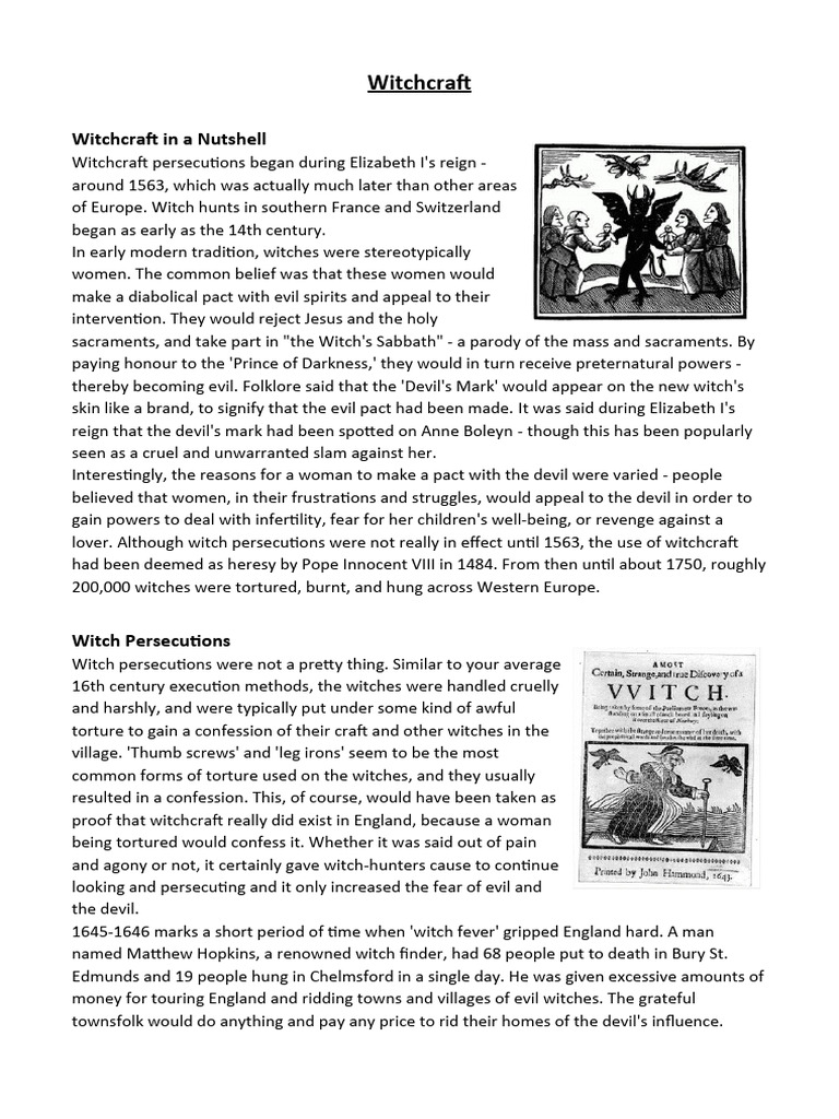 Witchcraft | PDF | Witchcraft | Witch Hunt