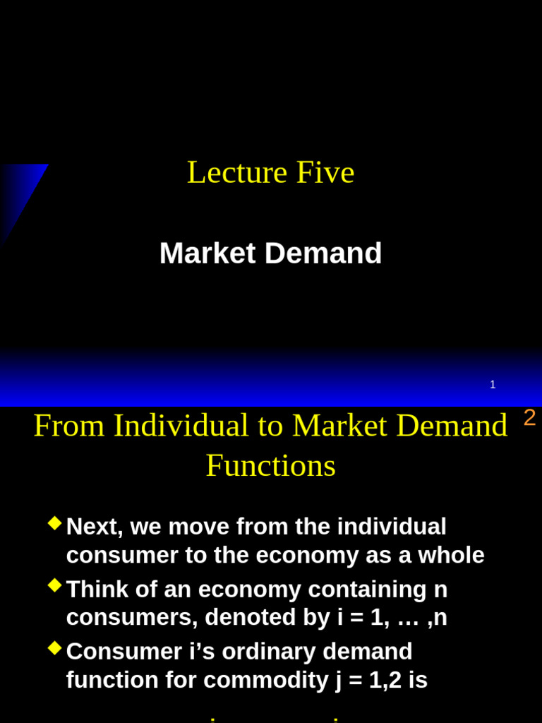4 Market Demand | PDF | Price Elasticity Of Demand | Demand