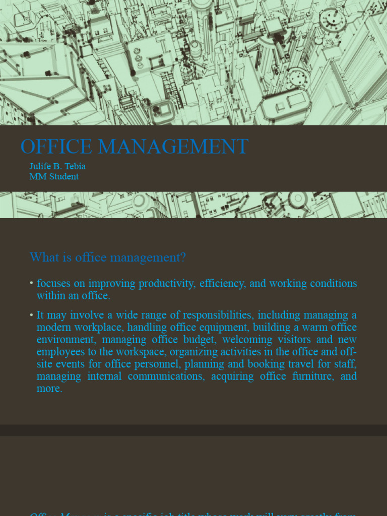 Office Management Report | PDF