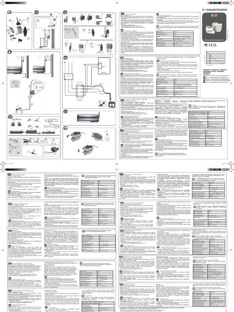 Si 27 Manual User | PDF | Mains Electricity | Pump
