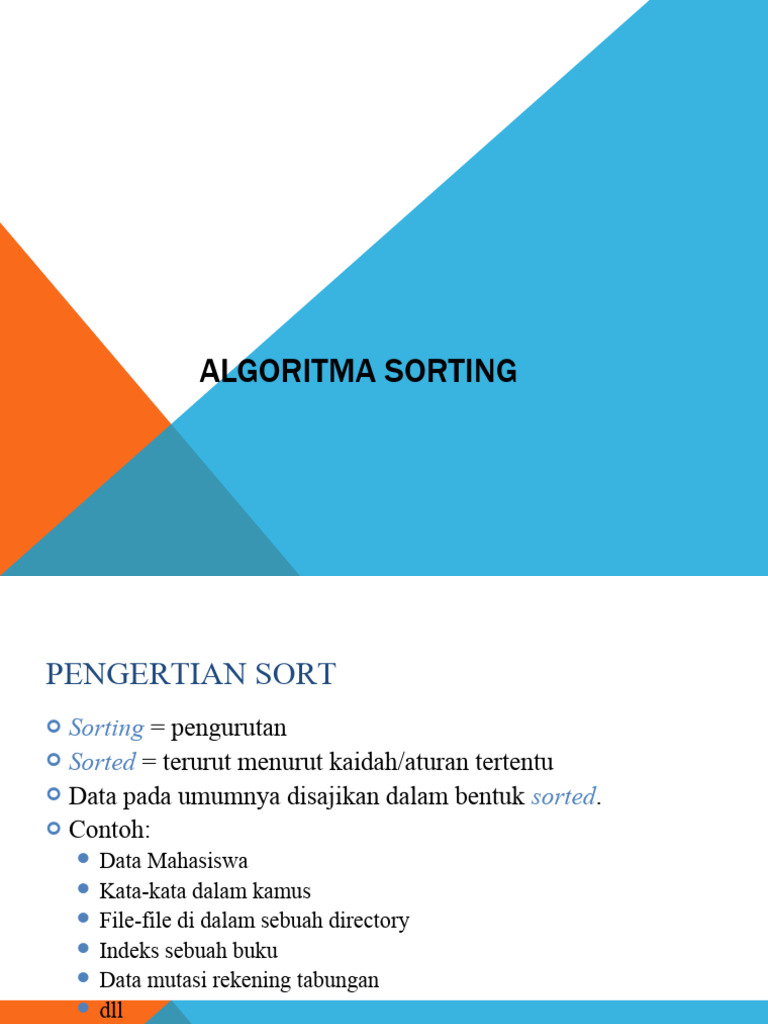 Bubble Sort | PDF | Metode & Bahan Ajar