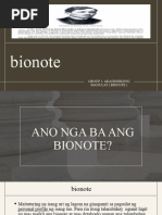 Bionote (Filipino) | PDF