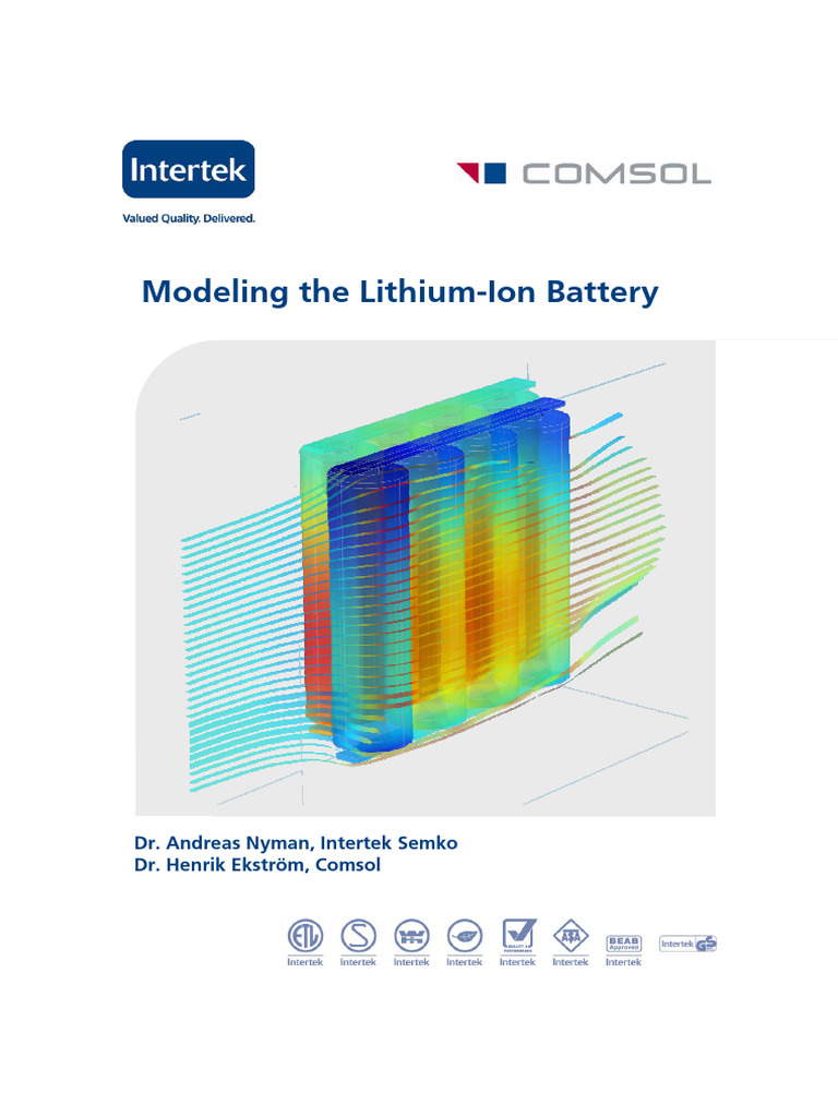Modeling The Lithium Ion Battery Pdf Rechargeable Battery Lithium