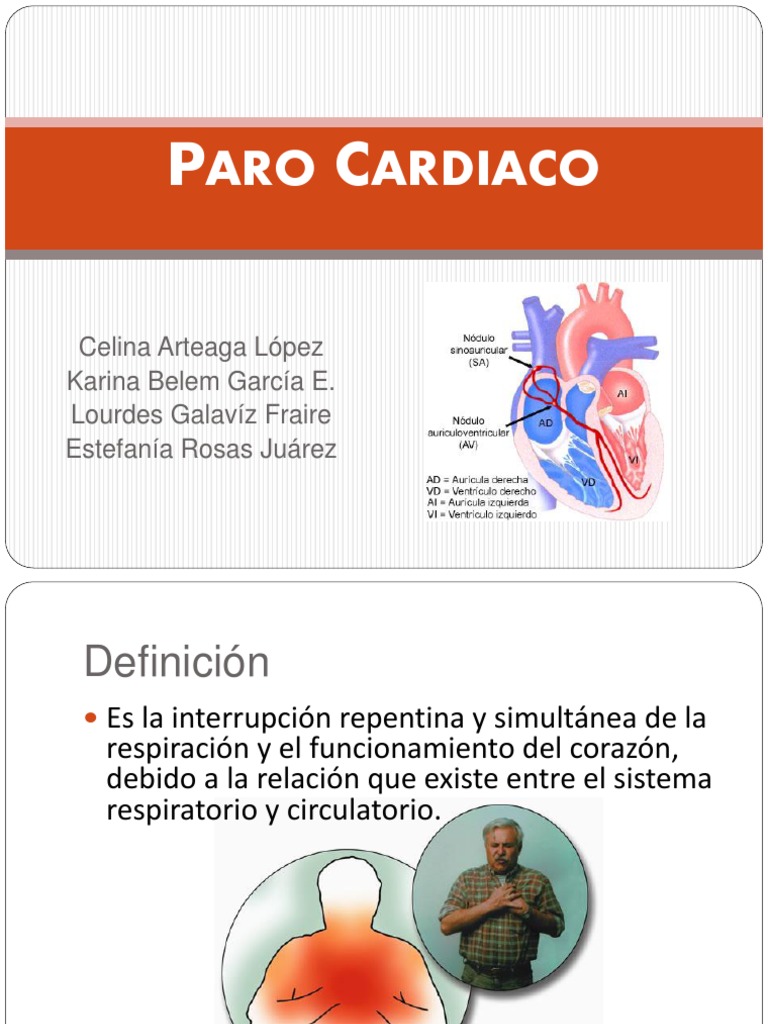 Paro Cardiaco | PDF | Paro cardíaco | Infarto de miocardio