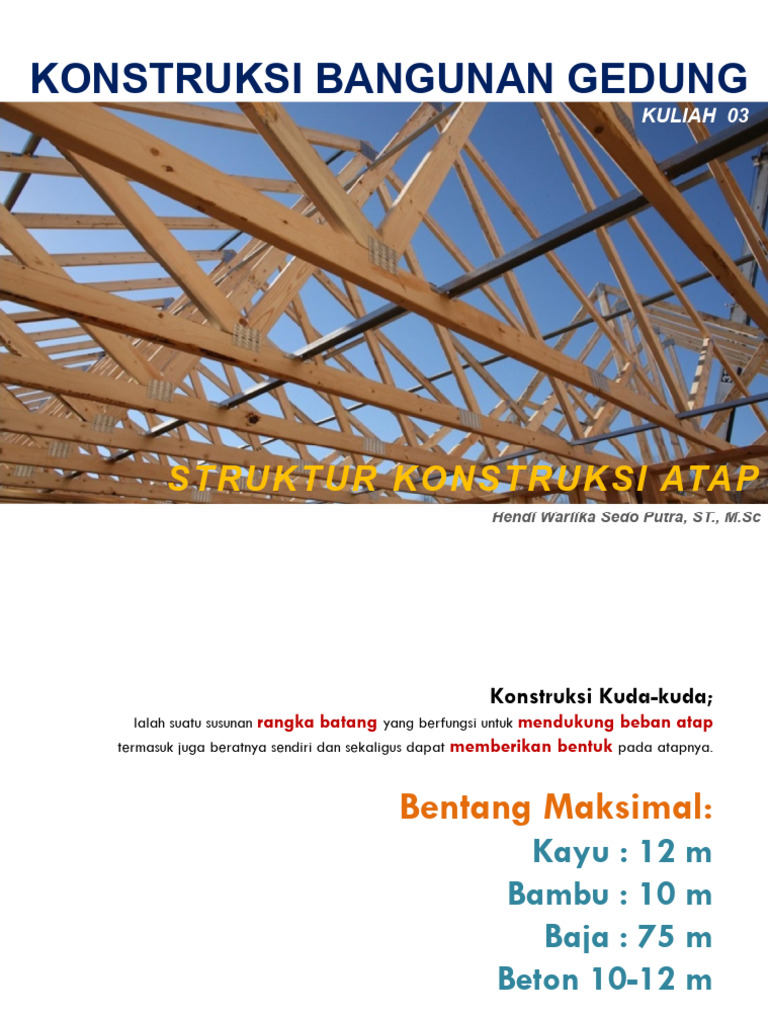 Struktur dan Konstruksi Atap Gedung | PDF | Teknologi & Rekayasa