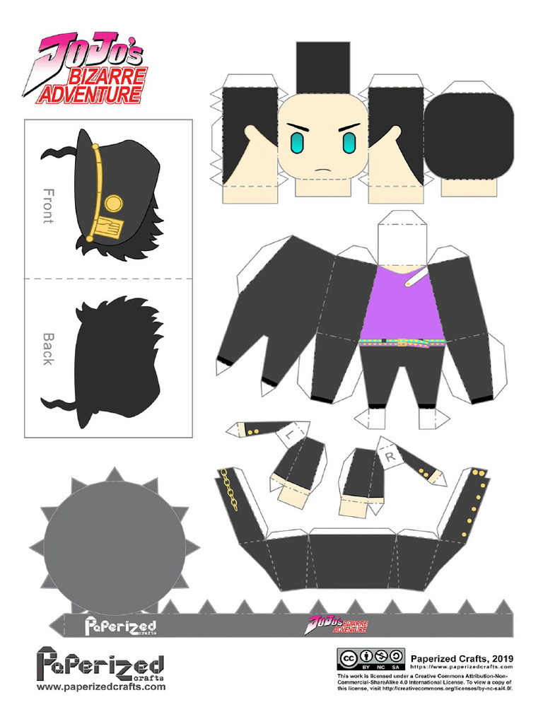 JoJo's Bizarre Adventure - Jotaro Kujo Papercraft | PDF