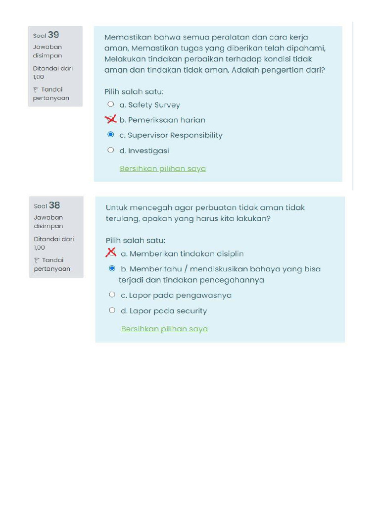 Kisi-Kisi KPO Safety | PDF