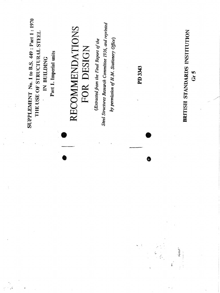 BS 449-Part 1-1970 | PDF