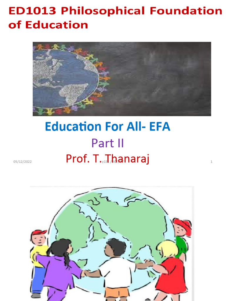 6.0 EFA Part II | PDF | Millennium Development Goals