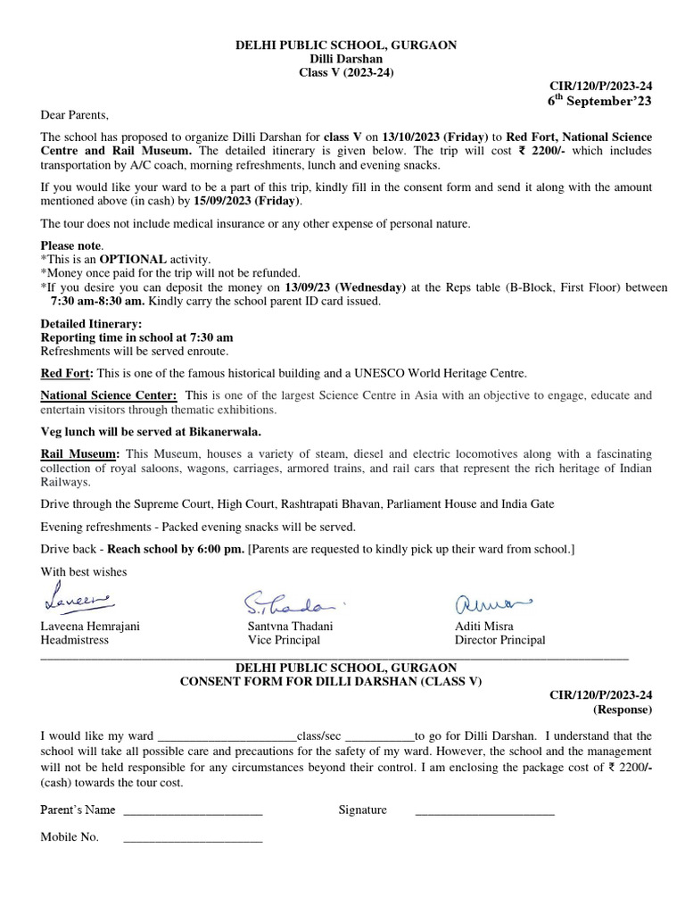 Class 5 Dilli Darshan 2023-24 | PDF