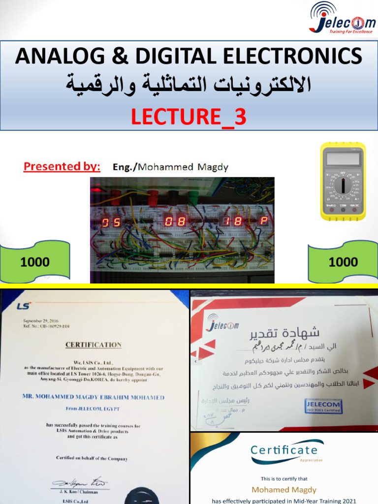Electronics LECTURE 3 | PDF Electronics LECTURE 3 | PDF