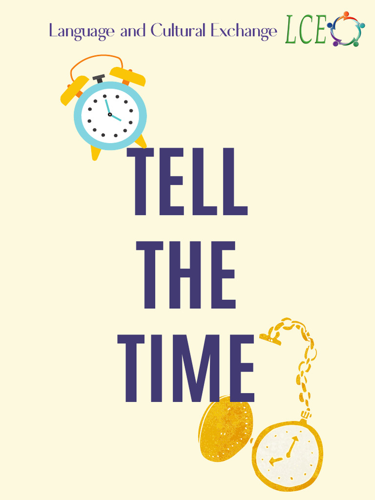English Time-Telling Guide | PDF | Language Arts & Discipline | Foreign ...