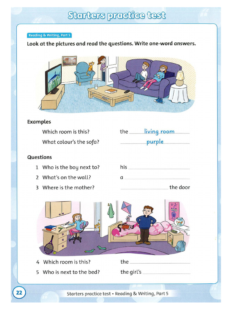 Get Ready For Starters, Write One-Word Answers | PDF