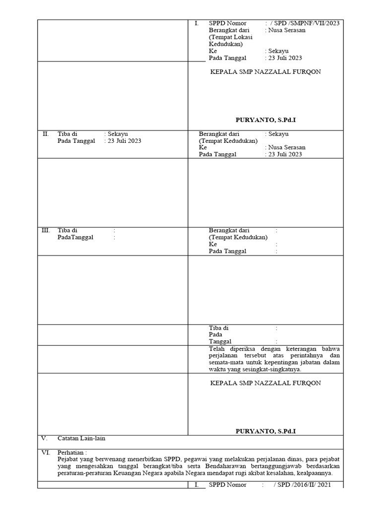 SPPD BPD Hal Belakang | PDF