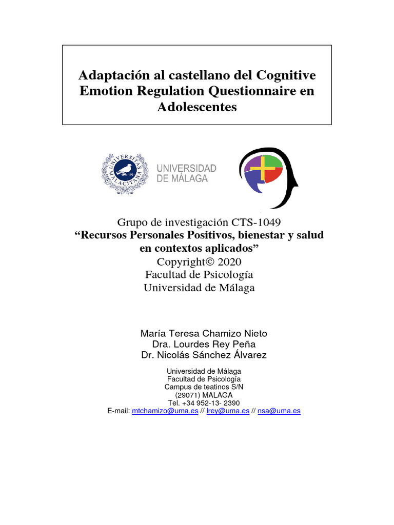 Validacion CERQ UatgBbT | PDF