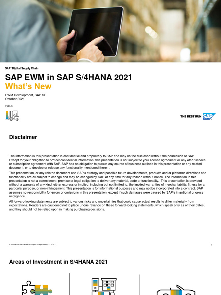 SAP EWM What S New On S 4HANA 2021 1637339183 | PDF | Enterprise ...