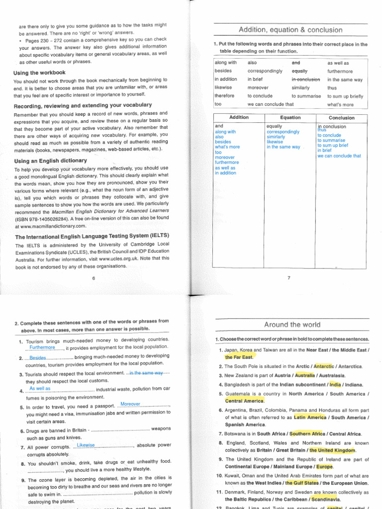 Check Vocab - Lower Levels-3-5 | PDF