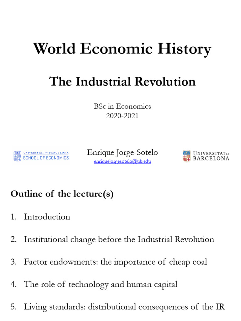 Topic 2. Industrial Revolution - EJS | PDF | Economic Growth | Patent