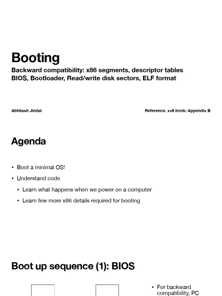 03-boot | PDF | Booting | Bios