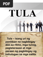 Ang Sukat at Tugma NG TULA | PDF