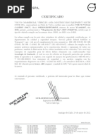 Certificado Cabina ECE R29 | PDF